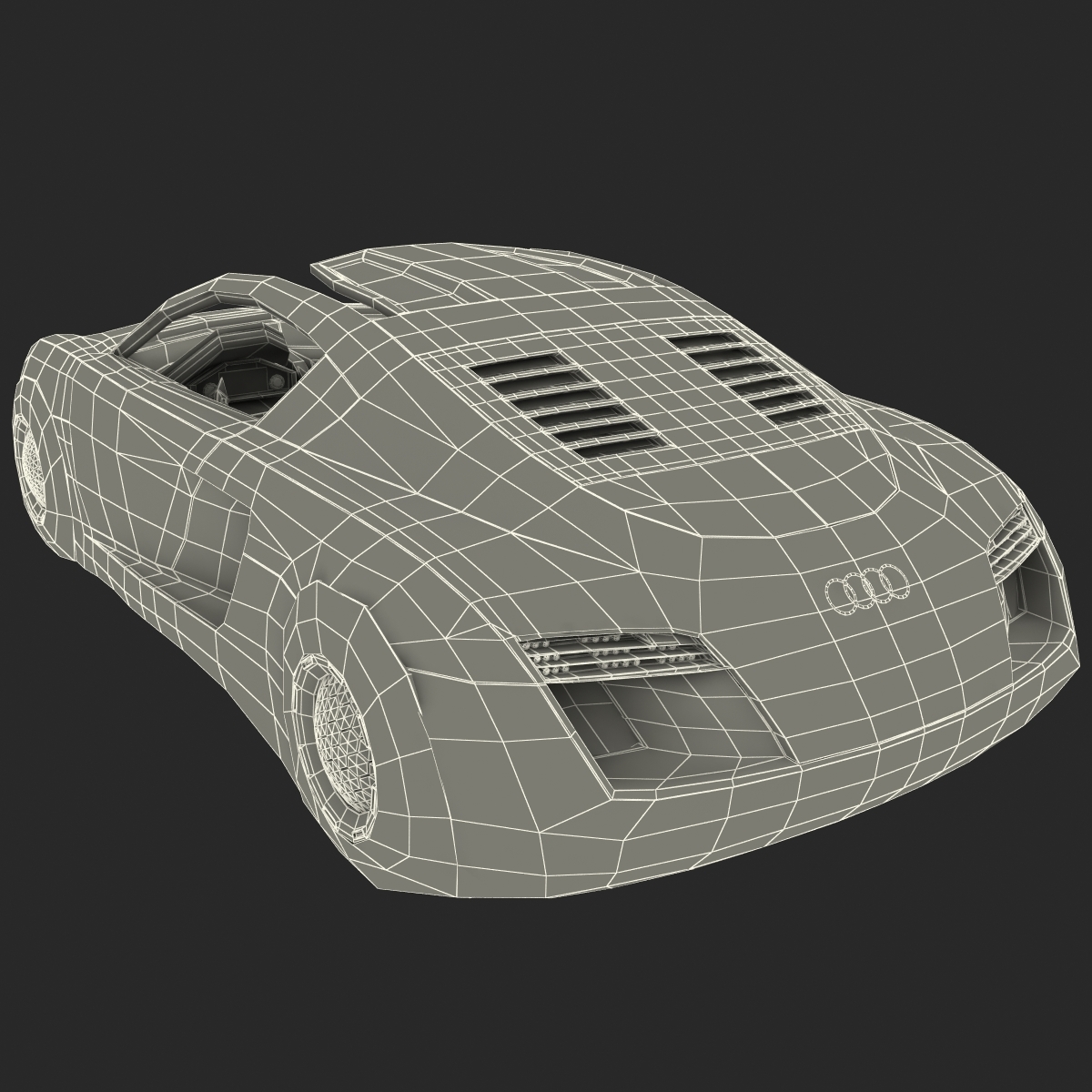 concept car audi rsq 3d model