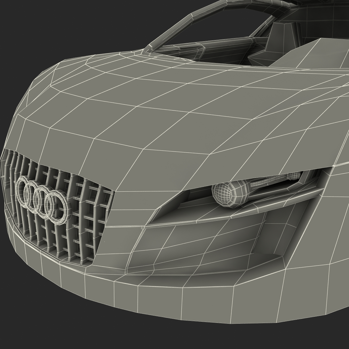 concept car audi rsq 3d model