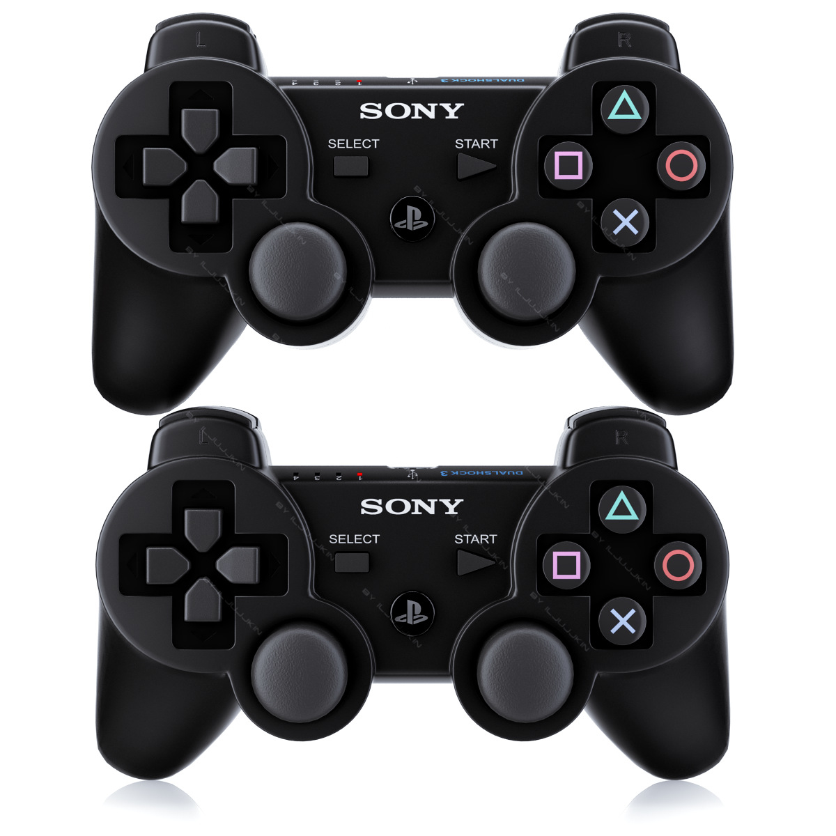 3d sony ps3 dualshock controller model