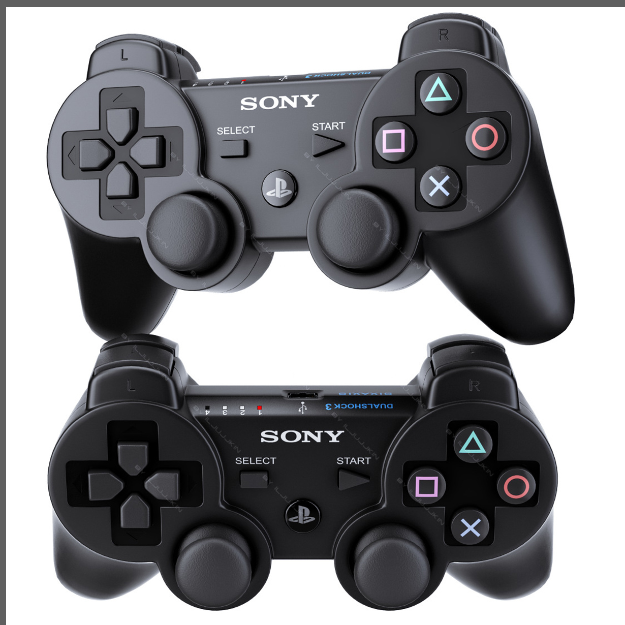 3d sony ps3 dualshock controller model