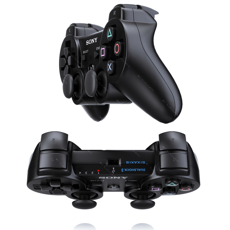 3d sony ps3 dualshock controller model