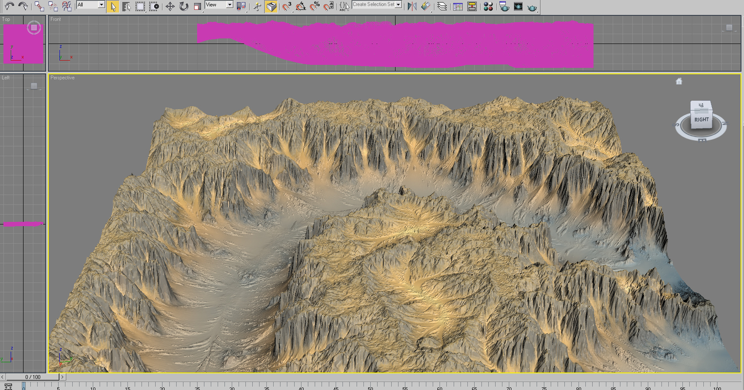 3d landscape terrain