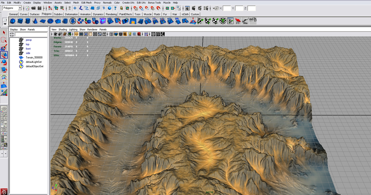 3d landscape terrain