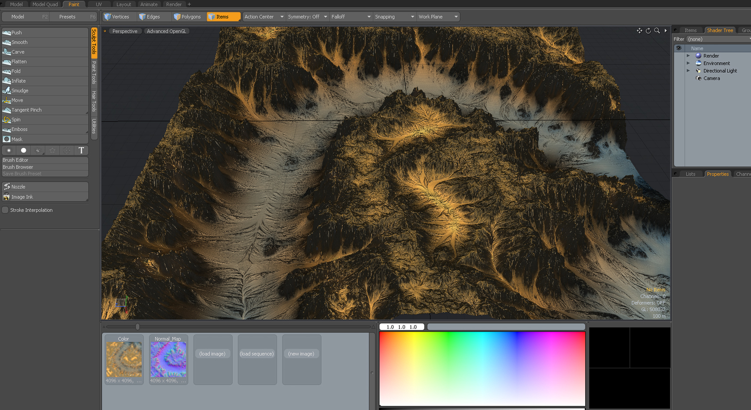 3d landscape terrain