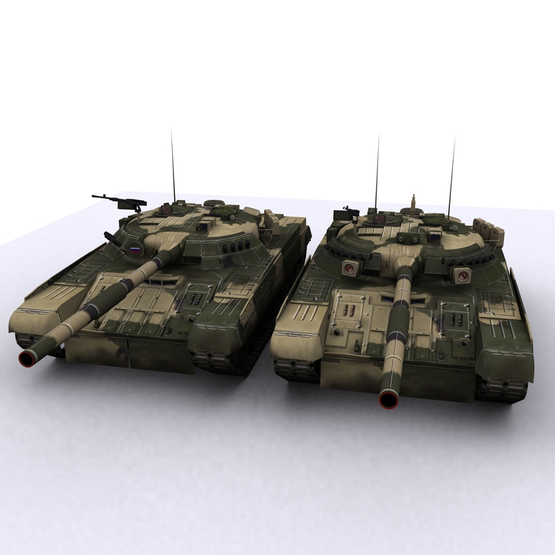3ds max t-80u t80 battle tank