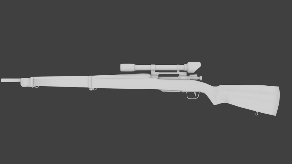 3d model m1903 sniper rifle