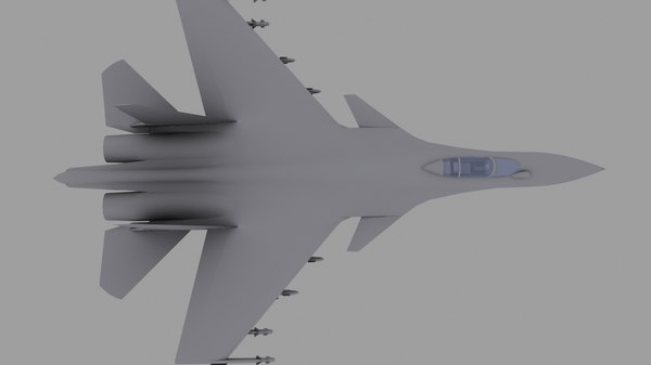 3ds max su-37 su fighter