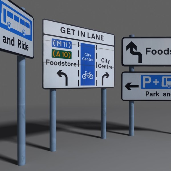 3d model road sign coz110113675