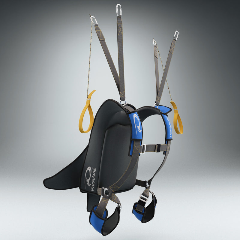 backpack parachute 3d model