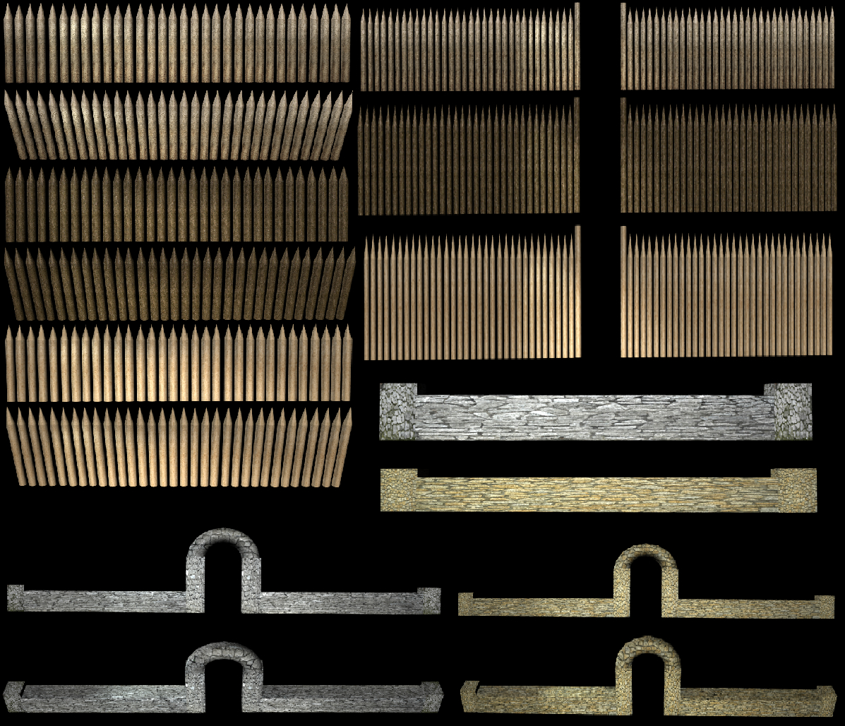 3d generic wall package 1 model