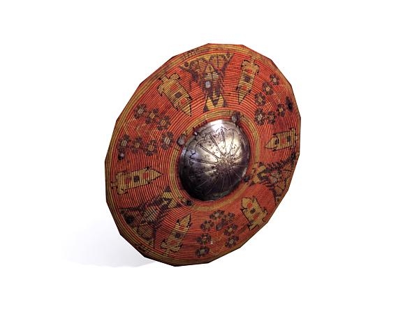 free ottoman shield 3d model