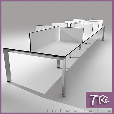 3d max office table ottima