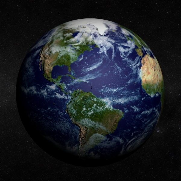 earth land ocean 3d max