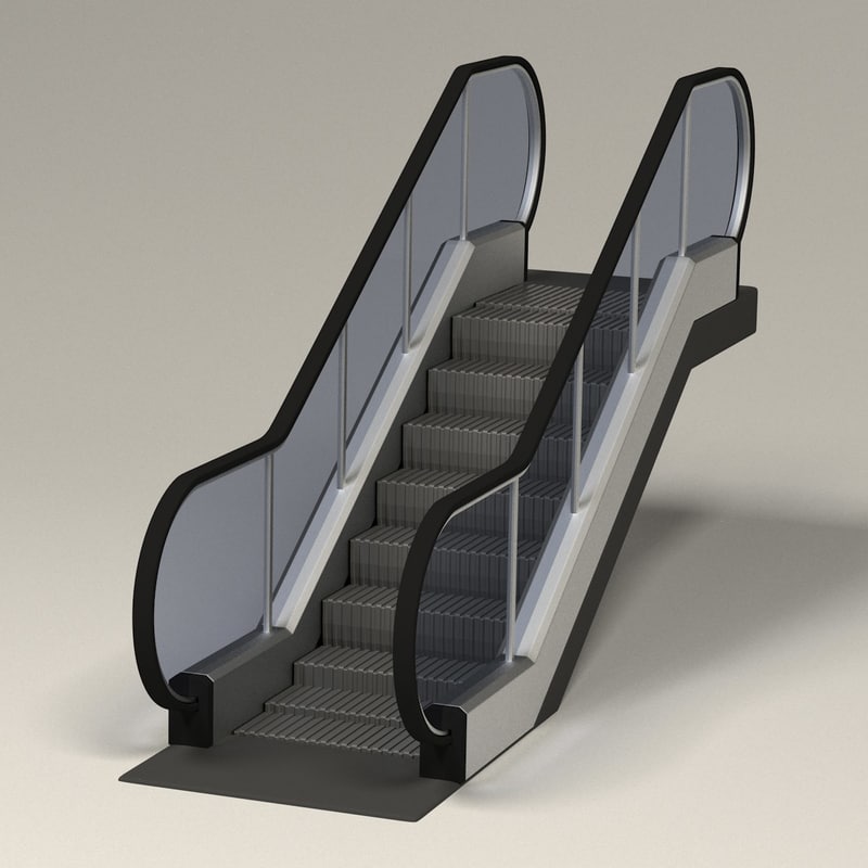 escalator 3d model