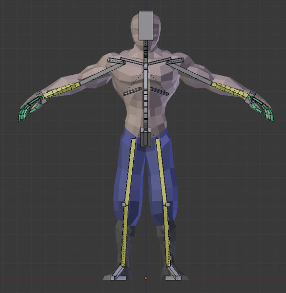 free base mesh character rigging 3d model