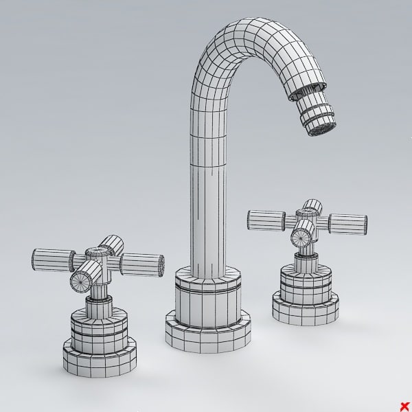 faucet 3d 3ds