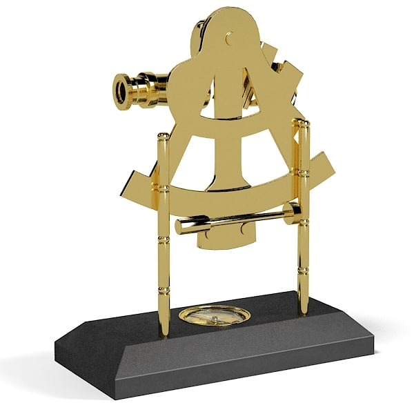 sextant compass 3d model