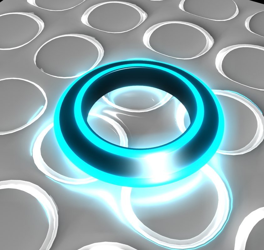 tron identity disk 3d model