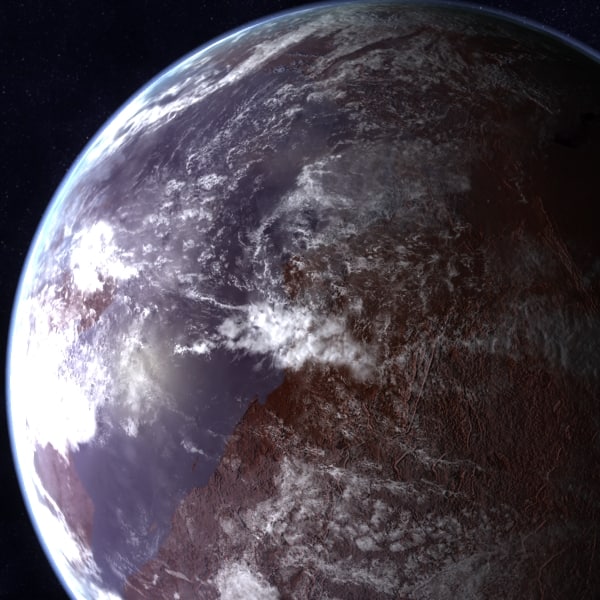 3d alien planet earth