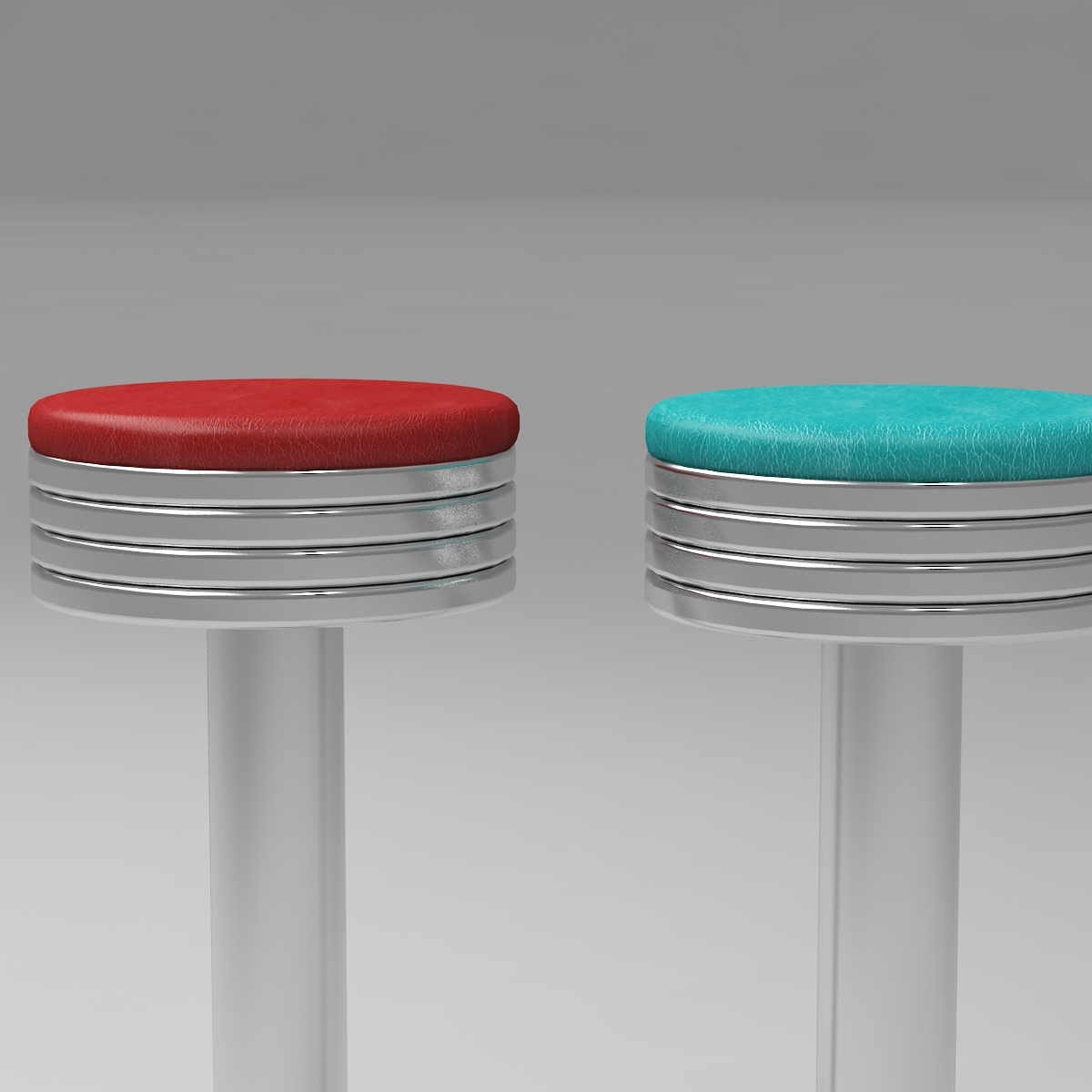 3d diner bar stool