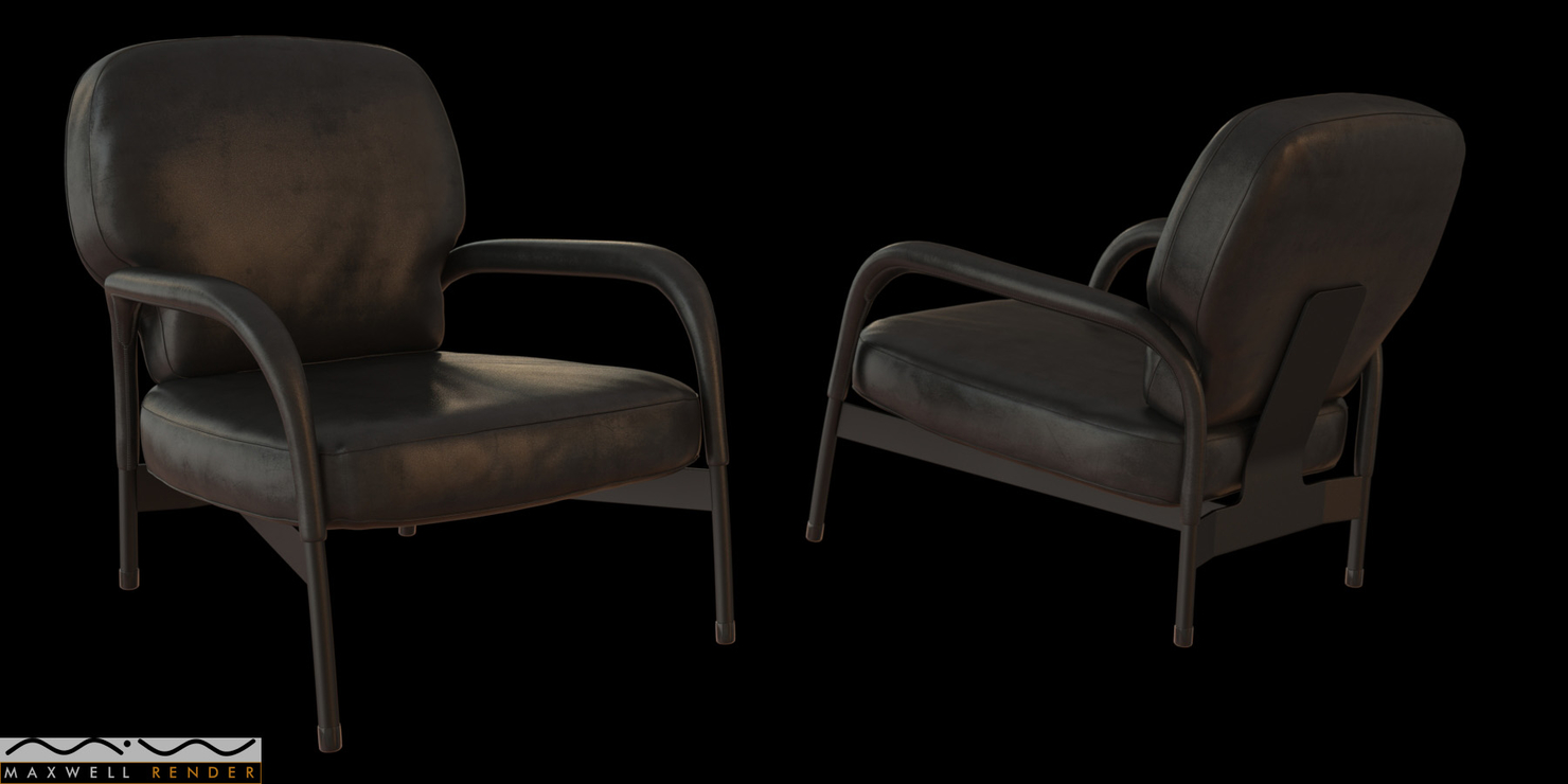 3d brooks loungechair model