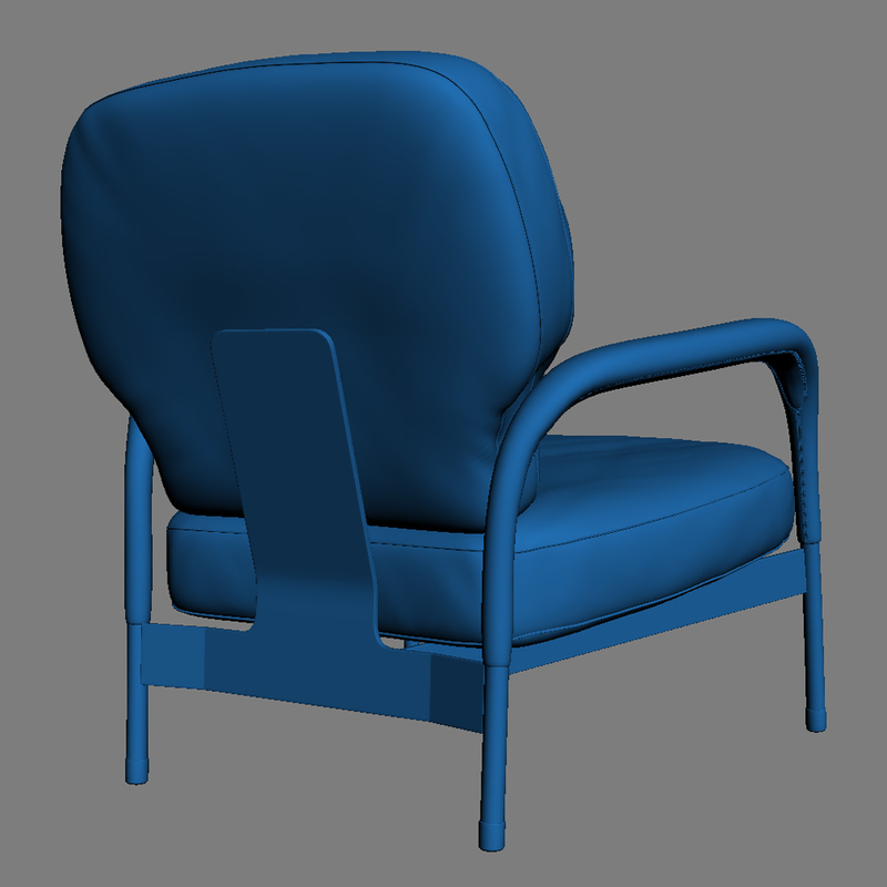 3d brooks loungechair model