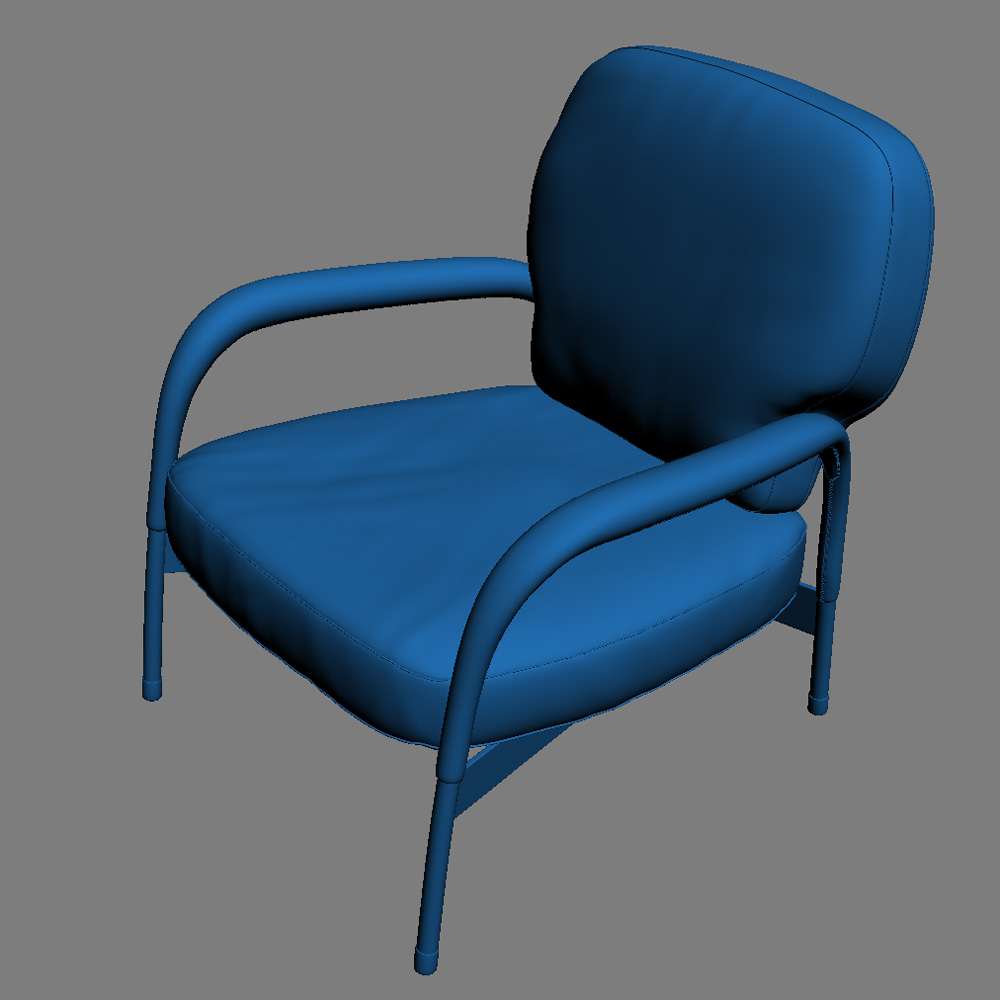 3d brooks loungechair model