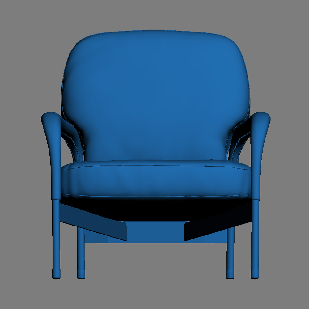 3d brooks loungechair model