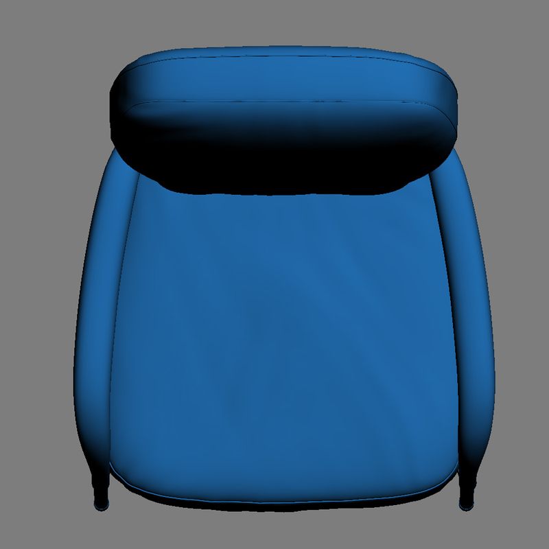 3d brooks loungechair model