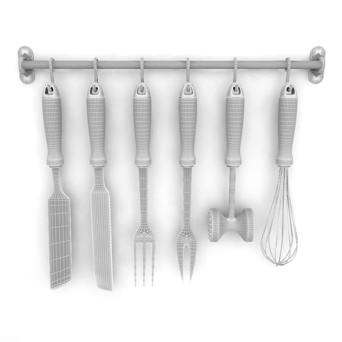 kit kitchen tools 3d model