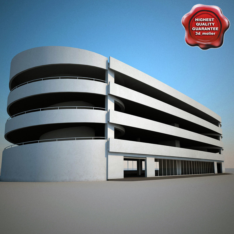 parking modelled 3d model