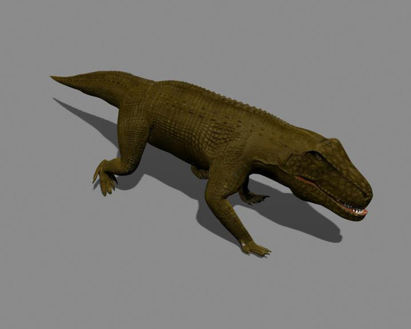 archosaur saurosuchus galilei dinosaur 3d model