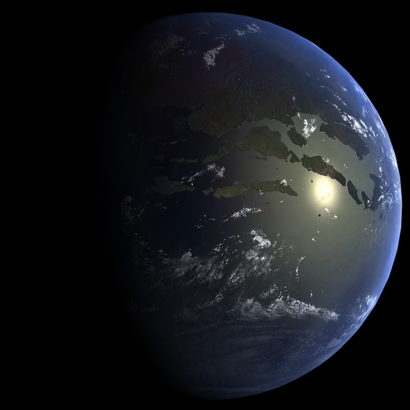 extinction event earth 3d model