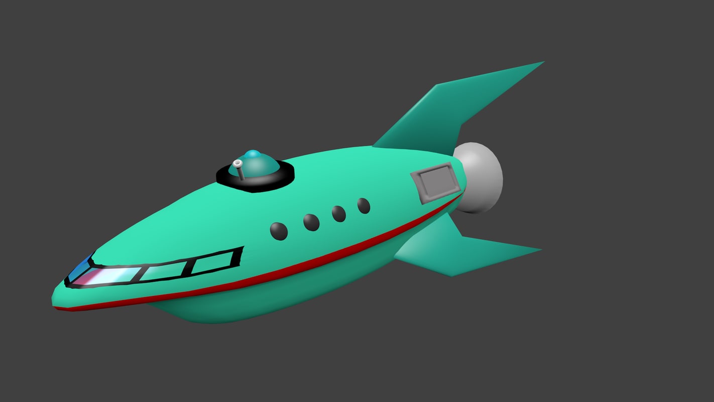 3d model planet express ship