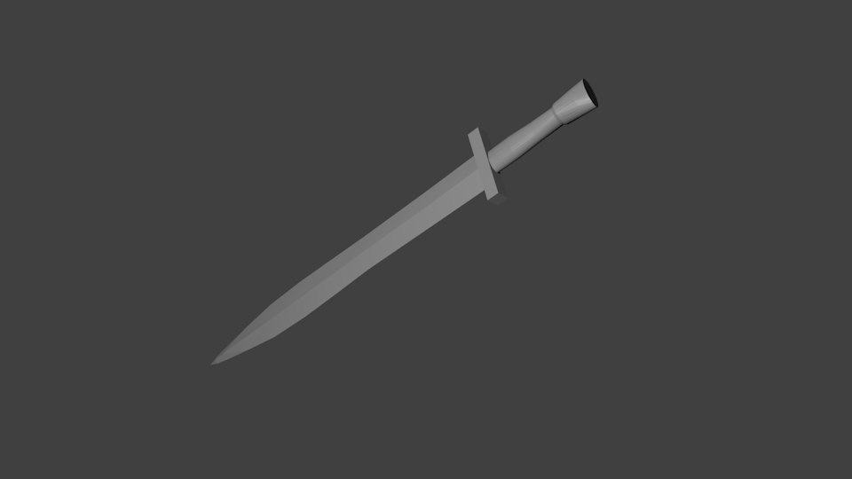 free obj mode simple sword