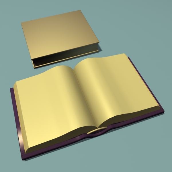 free books closed open 3d model