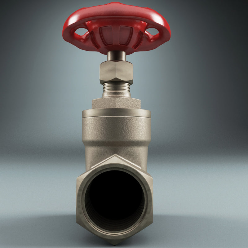 3d model gate valve v2