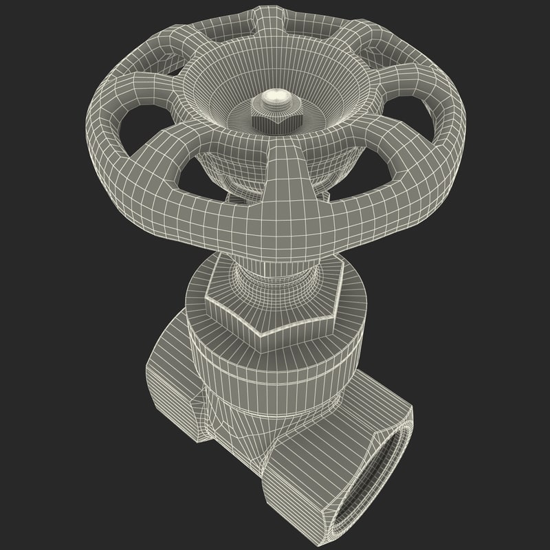 3d model gate valve v2