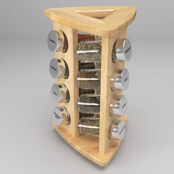 spice rack 3d 3ds