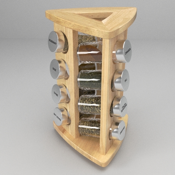 spice rack 3d 3ds