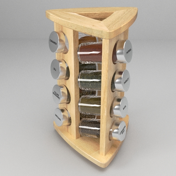 spice rack 3d 3ds