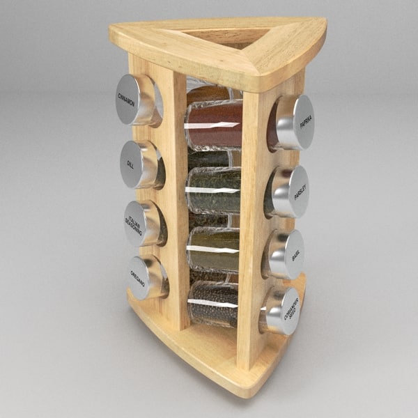 spice rack 3d 3ds