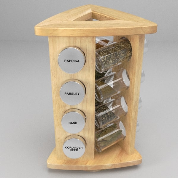 spice rack 3d 3ds