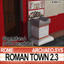 ancient roman town street 3d model