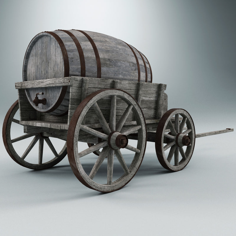 max old wooden cart v3