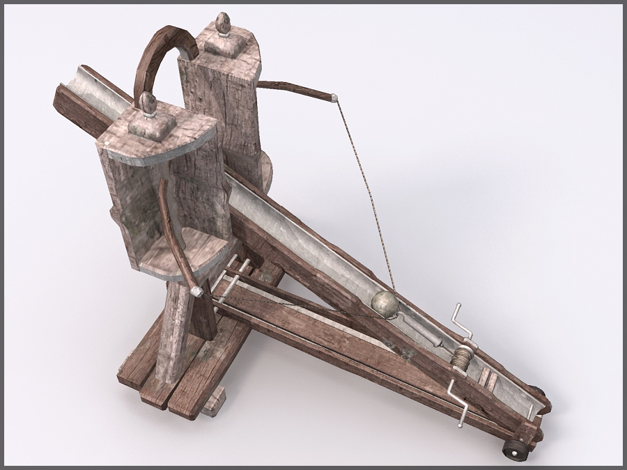 roman ballista 3d max