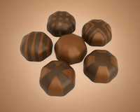 3d chocolate candy model