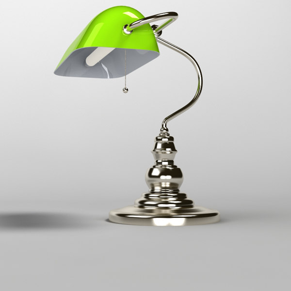 3dsmax lamp bankers lighting