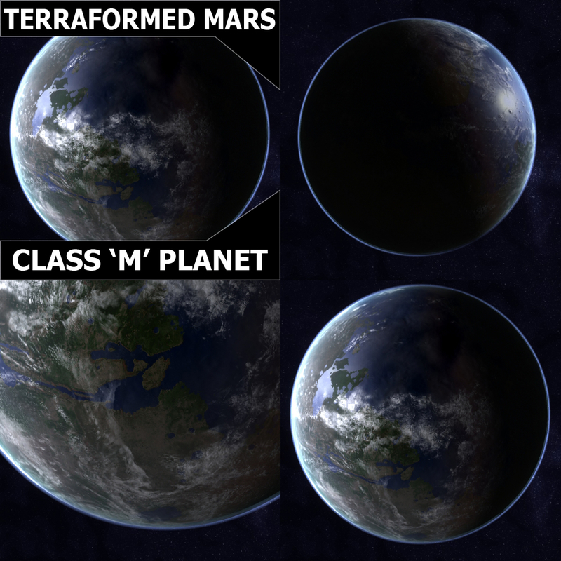 3d model mars planet