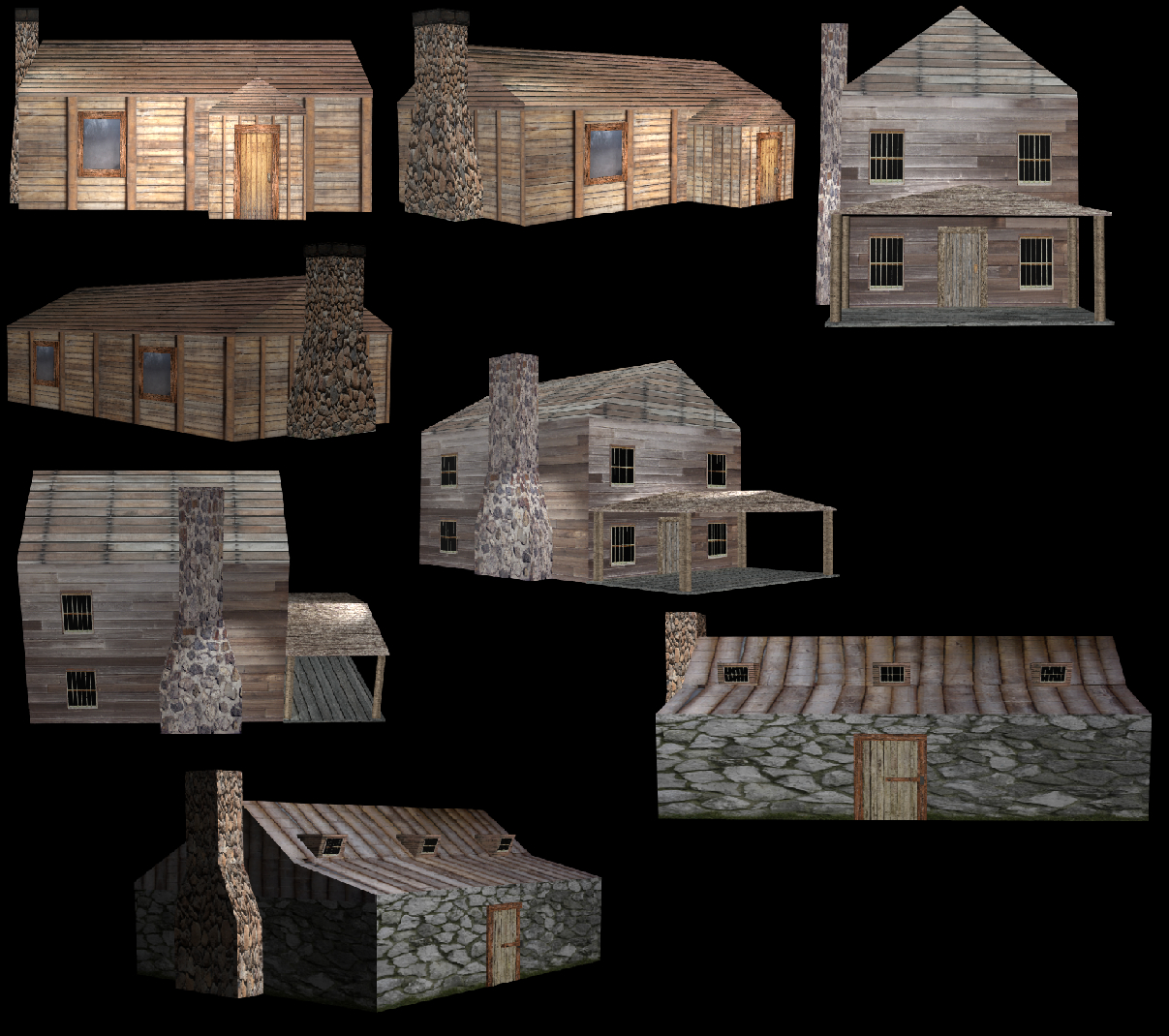 3d model packs house 1